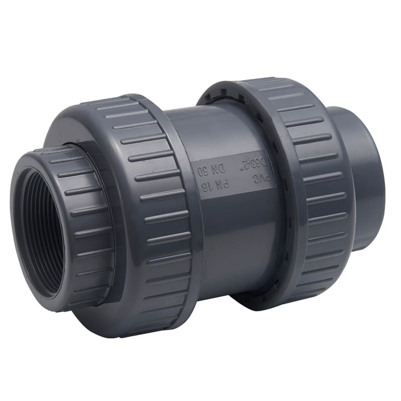 PVC Double Union Check Valve - 2” - Olympic Pool Accessories